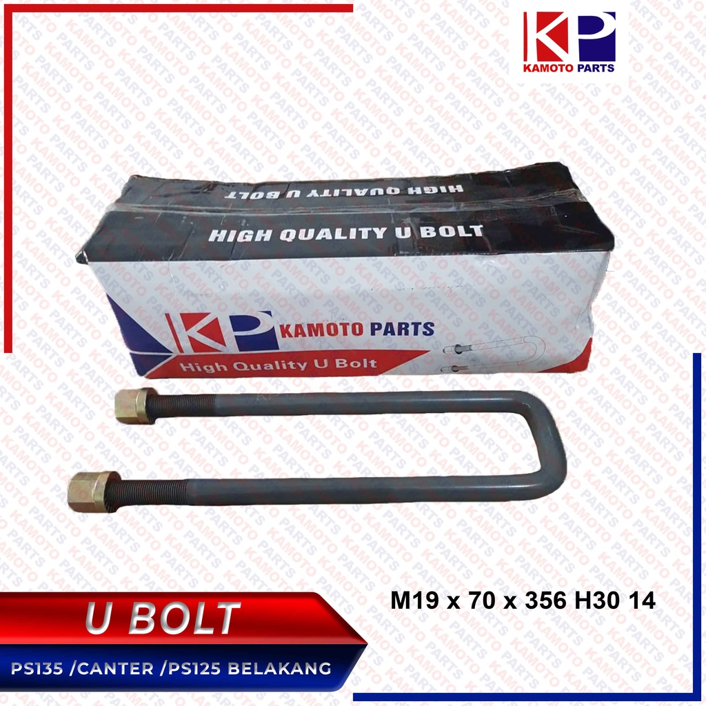 Jual U BOLT BOHEL BAUT U PS135 /CANTER /HT125 BELAKANG 14 INCH M19 x 70 ...