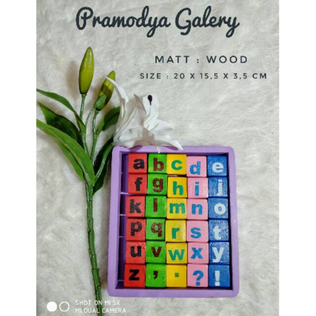 Jual Alat peraga edukasi meronce huruf alfabet | Shopee Indonesia