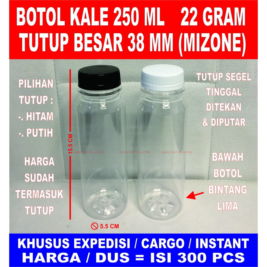 Jual Botol Kale 250 ml - Botol Plastik Kale 250 ml - Botol Plastik 250 ml (EXPEDISI) | Shopee ...