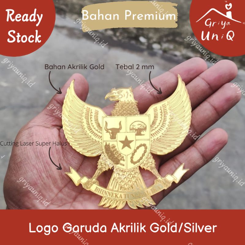 Jual Logo Garuda Akrilik Gold/Silver | Shopee Indonesia