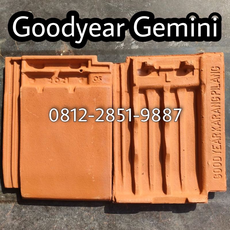 Jual Genteng Goodyear Karangpilang tipe gemini flat kecil | Shopee ...