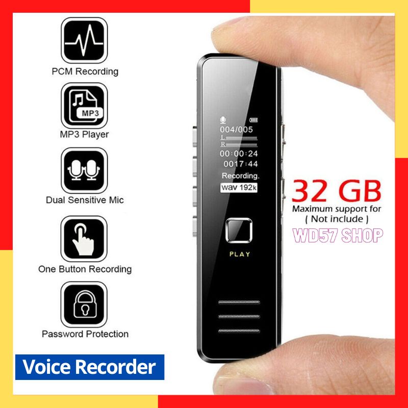 Jual Alat Perekam Suara Audio Digital Media Player Voice Recorder 32Gb ...
