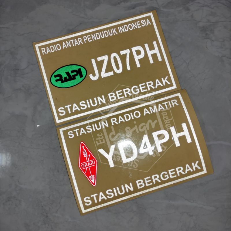 Jual Cutting Sticker Custom ORARI/RAPI - bahan reflective | Shopee ...