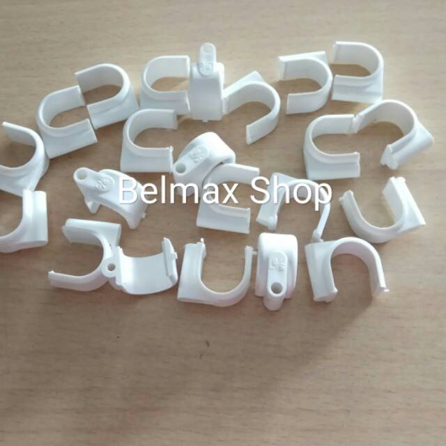 Jual Klem PVC 5/8 Inci - Klem Pipa PVC Listrik 5/8 Inch | Shopee Indonesia