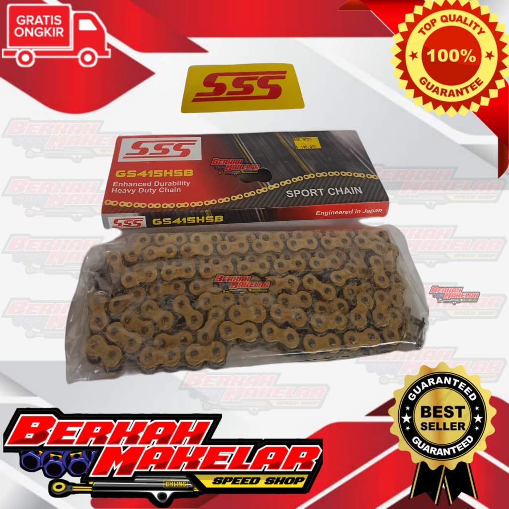 Jual RANTAI RANTE SSS TRIPLE S GOLD 428 415 SB HSB HSBT 130 L PNP CB GL ...