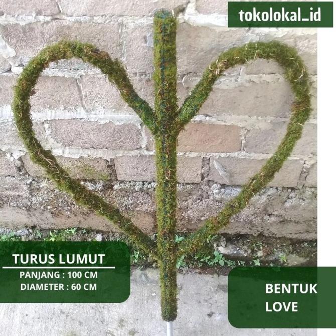 Jual PROMO Turus lumut kekinian / Rambatan bentuk love & lingkaran ...