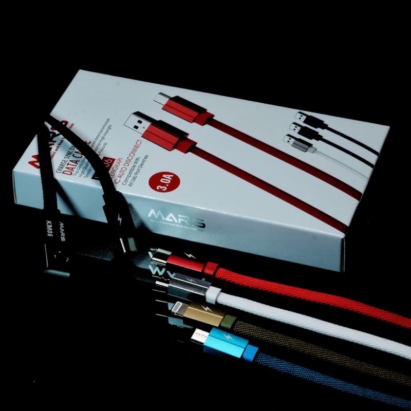 Jual Kabel Data MARS KM06 Fast Charging dijamin 100% original | Shopee ...
