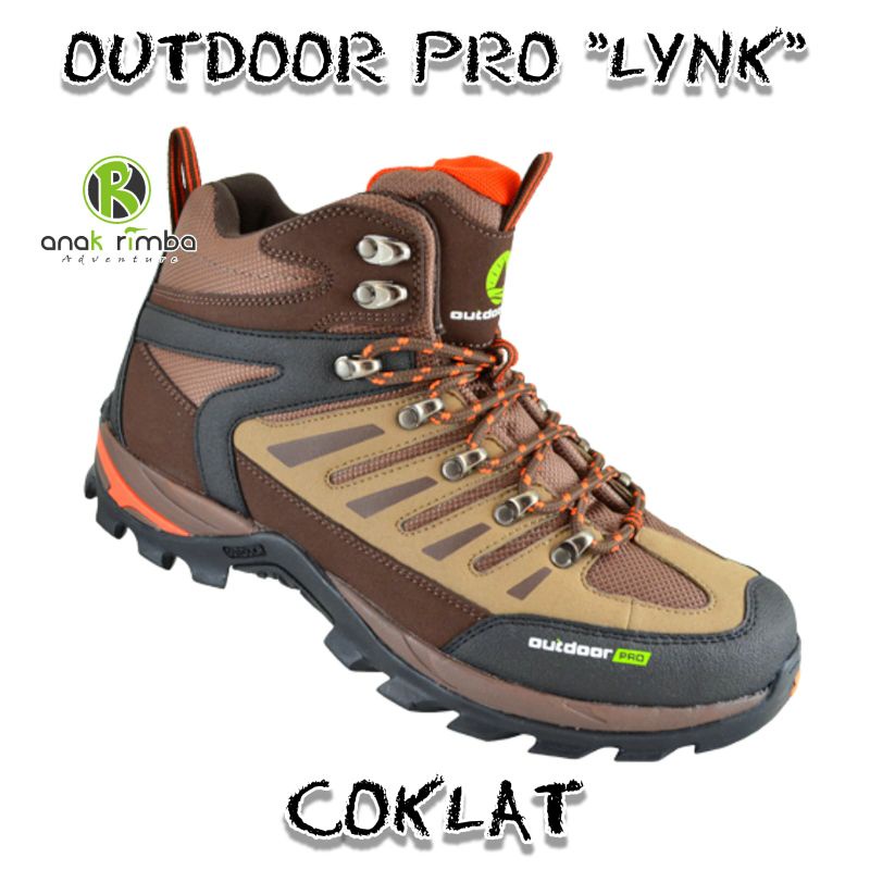 Jual SEPATU OUTDOOR PRO LYNK COKLAT SEPATU ADVENTURE | Shopee Indonesia