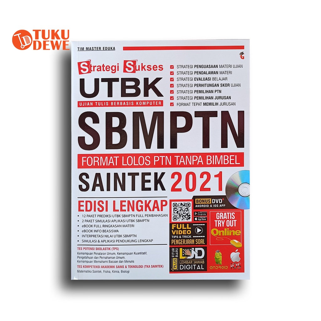 Jual BUKU SBMPTN UTBK - STRATEGI SUKSES UTBK SBMPTN SAINTEK 2021 | Shopee Indonesia