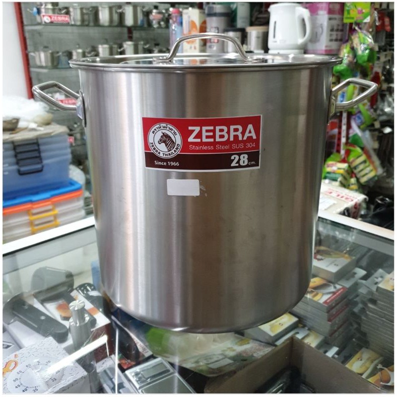 Jual 171028 Panci Stock Pot D28cm H28cm Zebra made in Thailand, SUS 304 ...