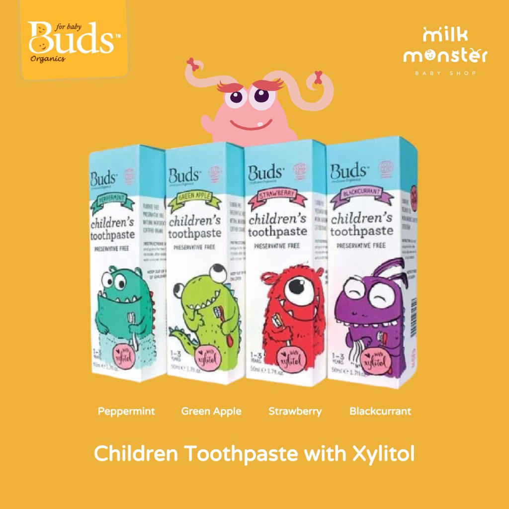 Jual BUDS CHILDREN TOOTHPASTE with XYLITOL (PASTA GIGI ANAK) | Shopee ...