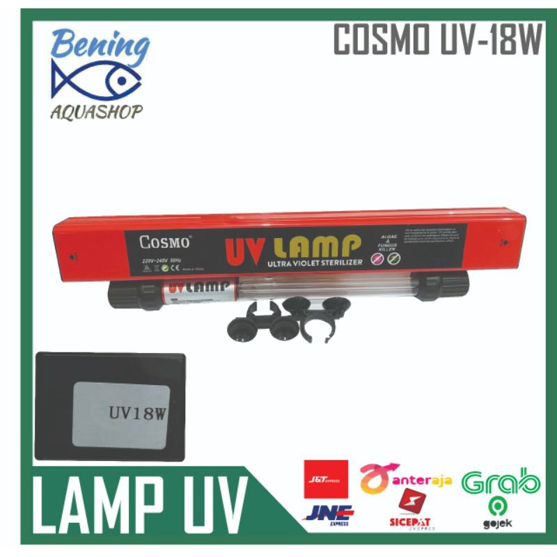 Jual Lampu UV Cosmo 18 watt Submersible (40cm) Khusus Gojek / Grab | Shopee Indonesia