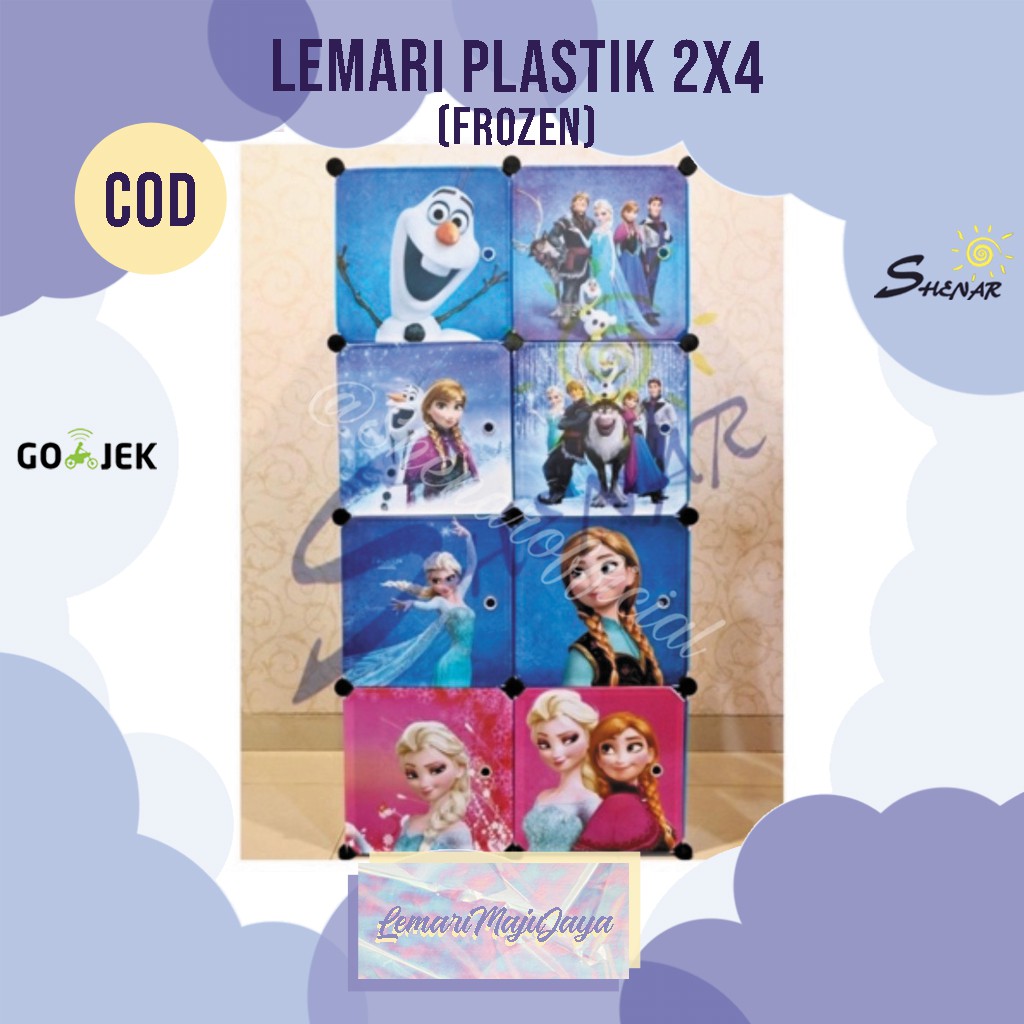 Jual LEMARI PLASTIK PORTABLE / LEMARI BAJU ANAK 4 SUSUN / LEMARI ...