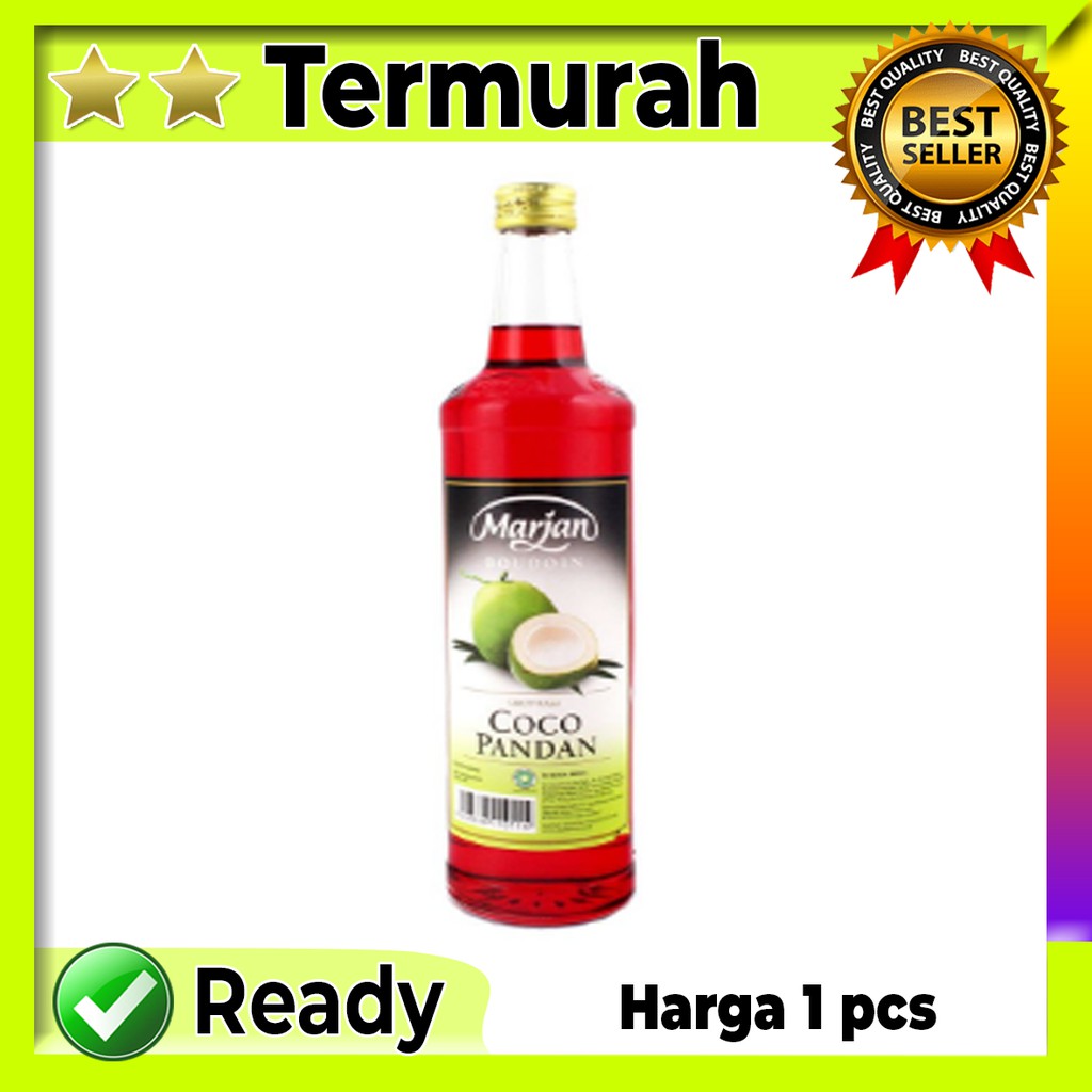 Jual sirup marjan / sirop / varian rasa Coco pandan dan melon 460 ml ...