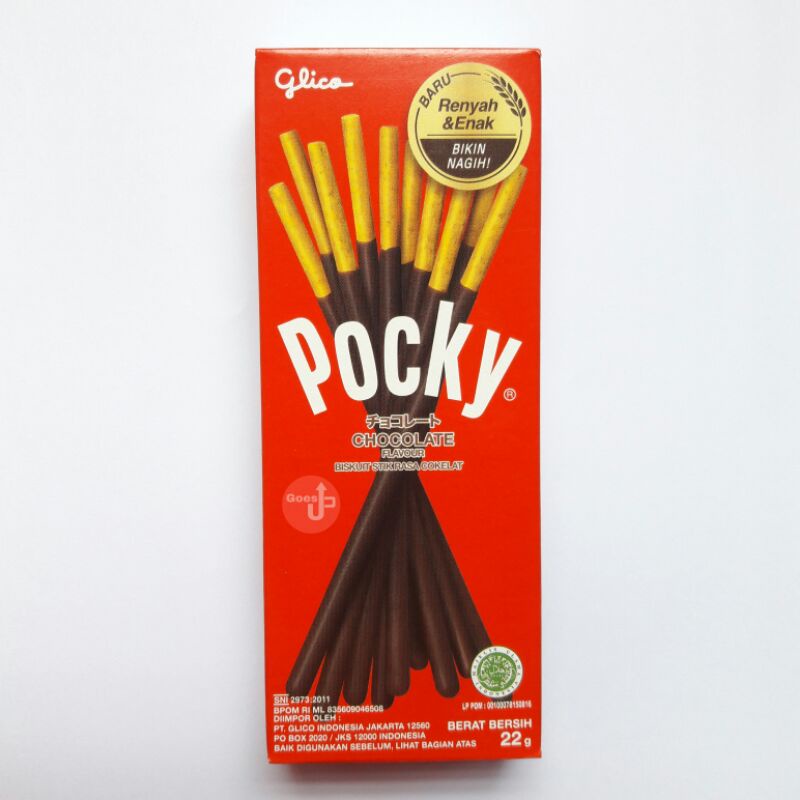 Jual GLICO Pocky Chocolate Biskuit Stik Coklat 22 gram | Shopee Indonesia
