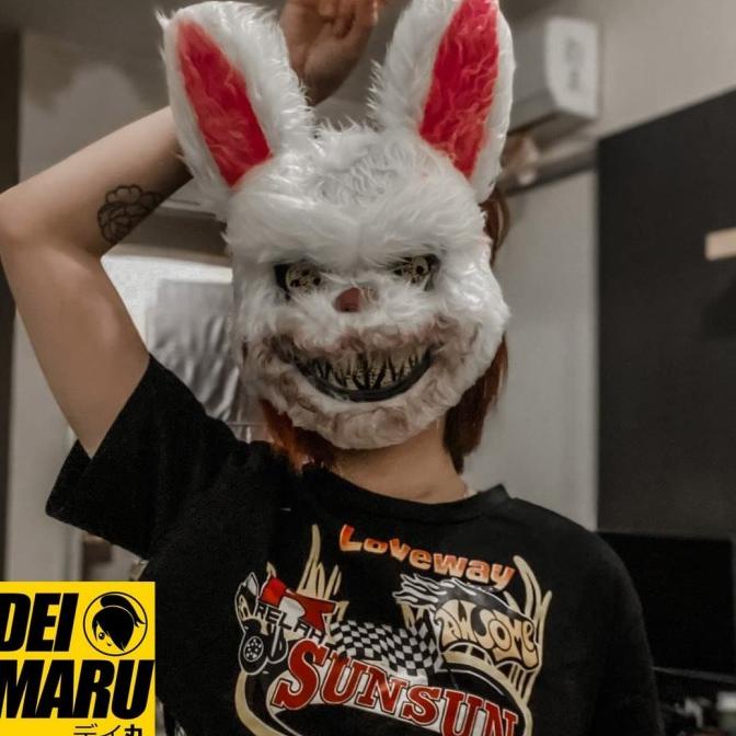 Jual Topeng Kelinci Rabbit Seram Halloween Prank Hantu Scary Mask ...