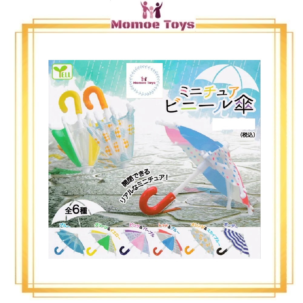 Jual Gacha-Gacha Miniatures Vinyl Umbrella (2) Set of 6 Original Gashapon Capsule Toys Japan ...