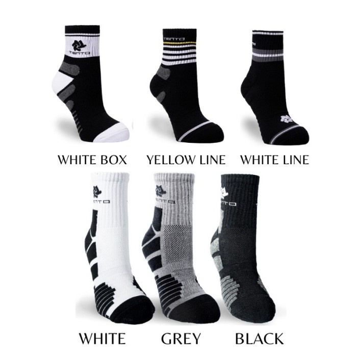 Jual Tiento Compression Socks To Go Black Quarter Anti Bacterial ...