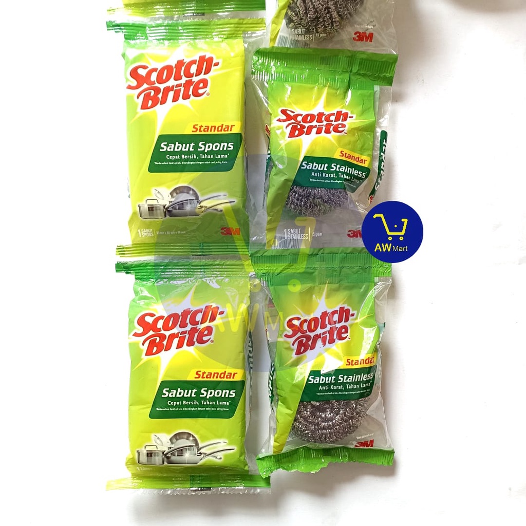 Jual SCOTCH BRITE - SABUT SPONS, STAINLESS | Shopee Indonesia
