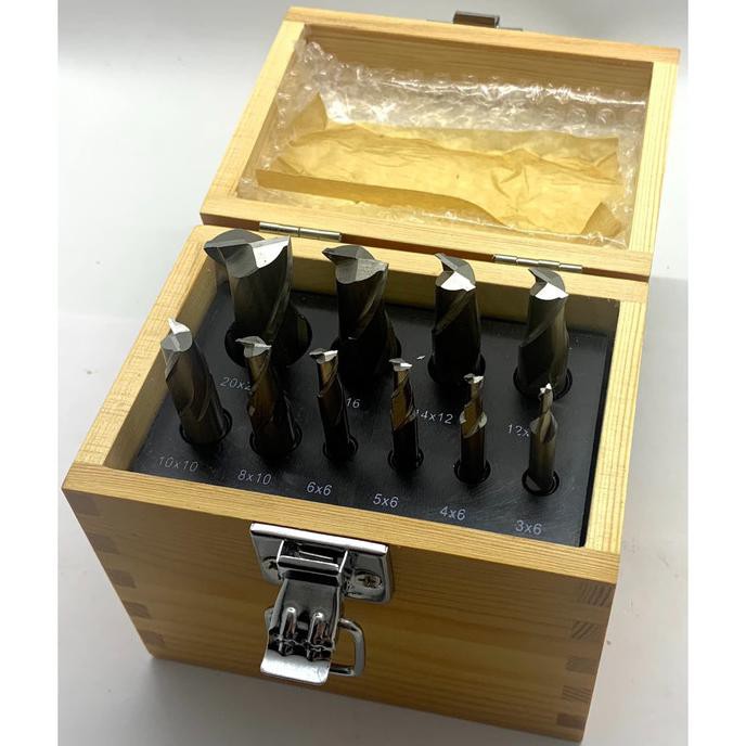 Jual MST MATA PISAU MILLING / HSS end mill 2F set 10pcs 3-20mm | Shopee Indonesia