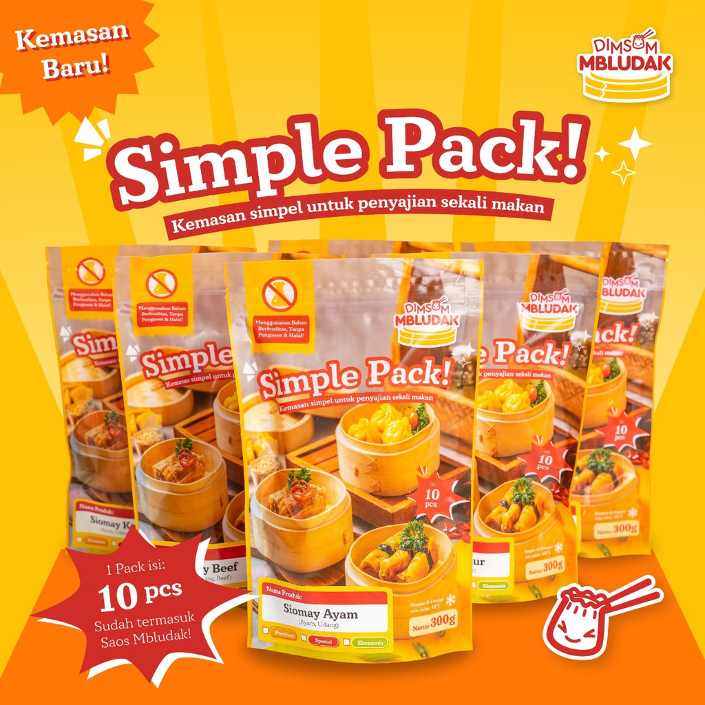 Jual Dimsum Mbludak Simple Pack | Shopee Indonesia