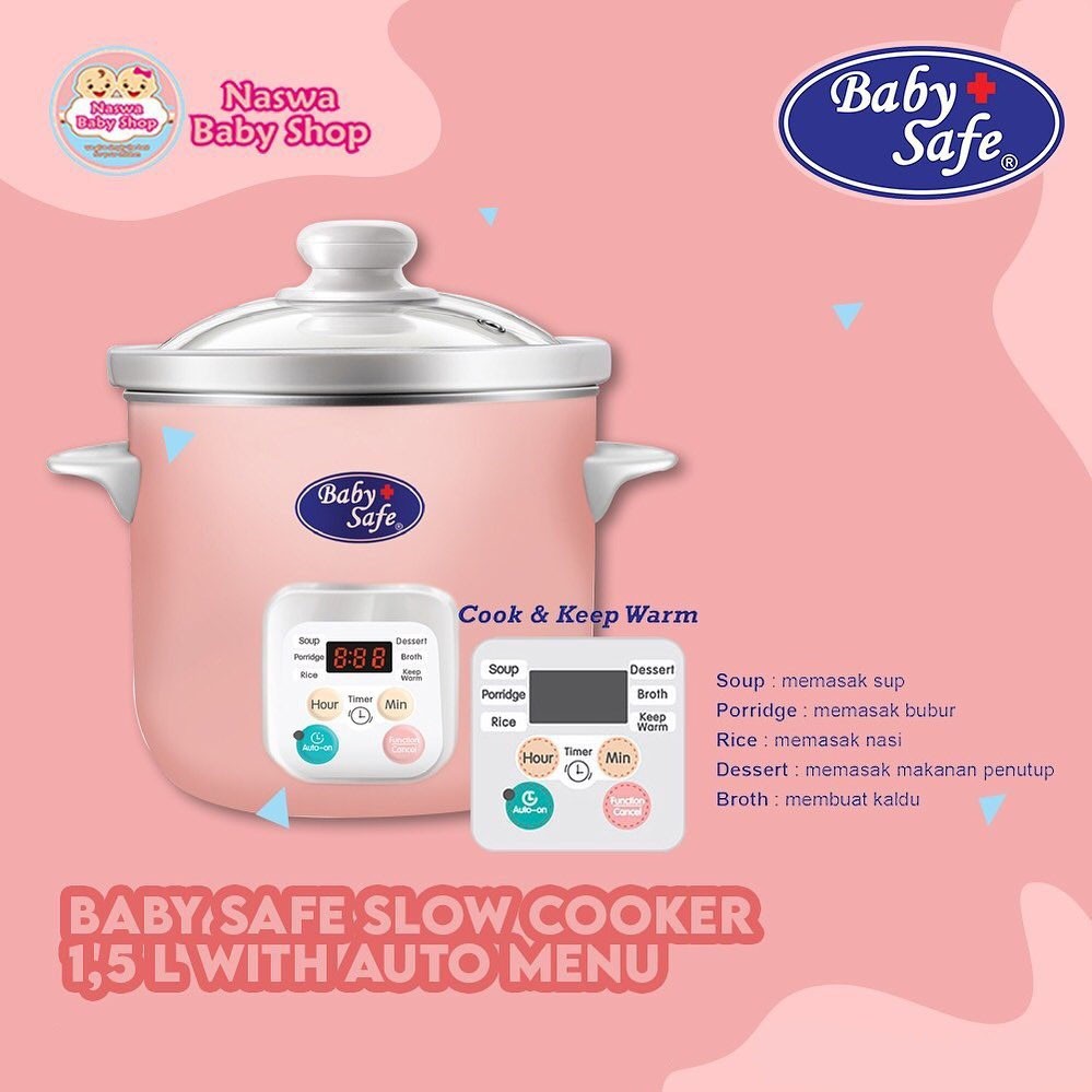Jual Baby Safe Slow Cooker 1,5 L with Auto Menu | Shopee Indonesia