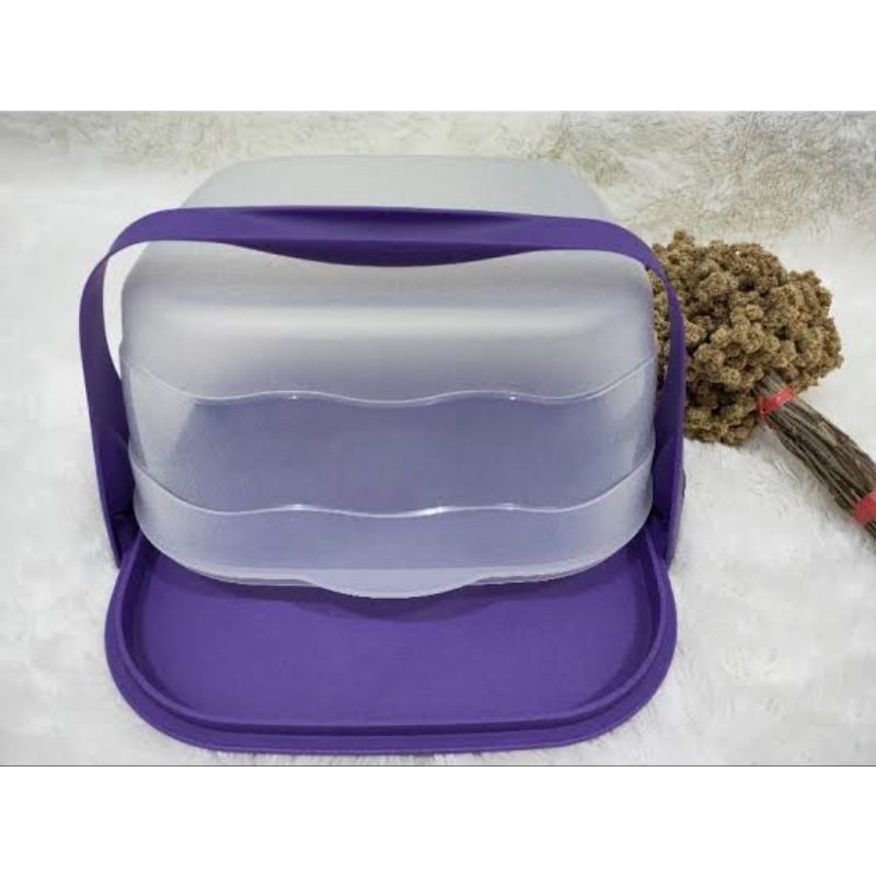 Jual CAKE TAKER SQUARE TEMPAT CAKE TUPPERWARE | Shopee Indonesia