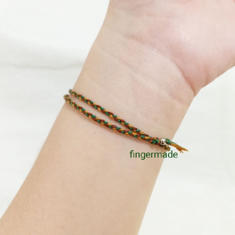 Jual Fingermade Gelang Benang Kstyle Tipis | Shopee Indonesia