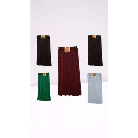 Jual ROK SD PANJANG SERAGAM SEKOLAH REMPEL MERAH PUTIH COKLAT HITAM ...
