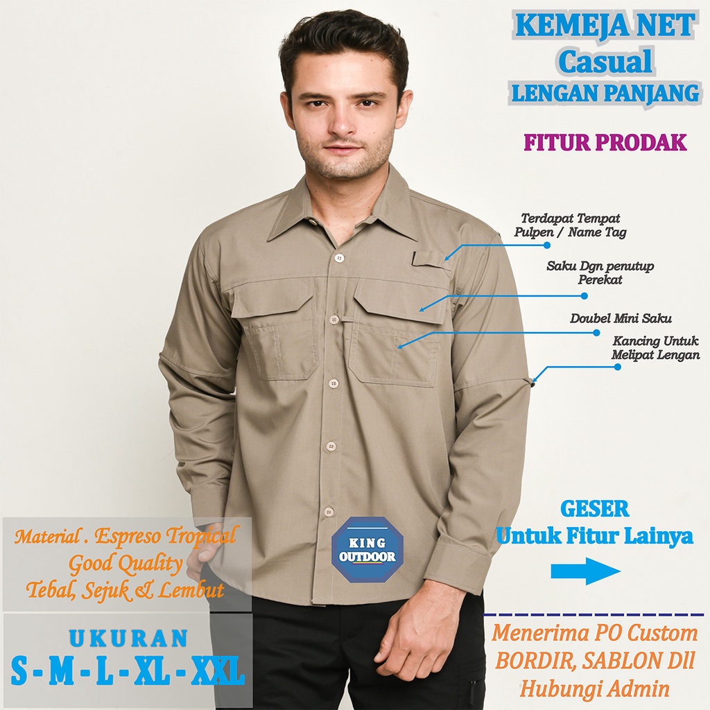 Jual SERAGAM KERJA PDH LENGAN PANJANG | WARNA NAVY BLUE | KEMEJA KERJA PDH/PDL | Shopee Indonesia