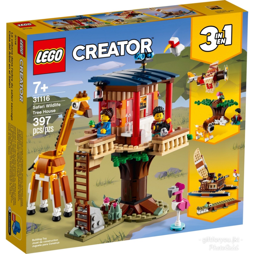 Jual Lego Creator 31116 Safari Wildlife Tree House Mainan Bricks ...