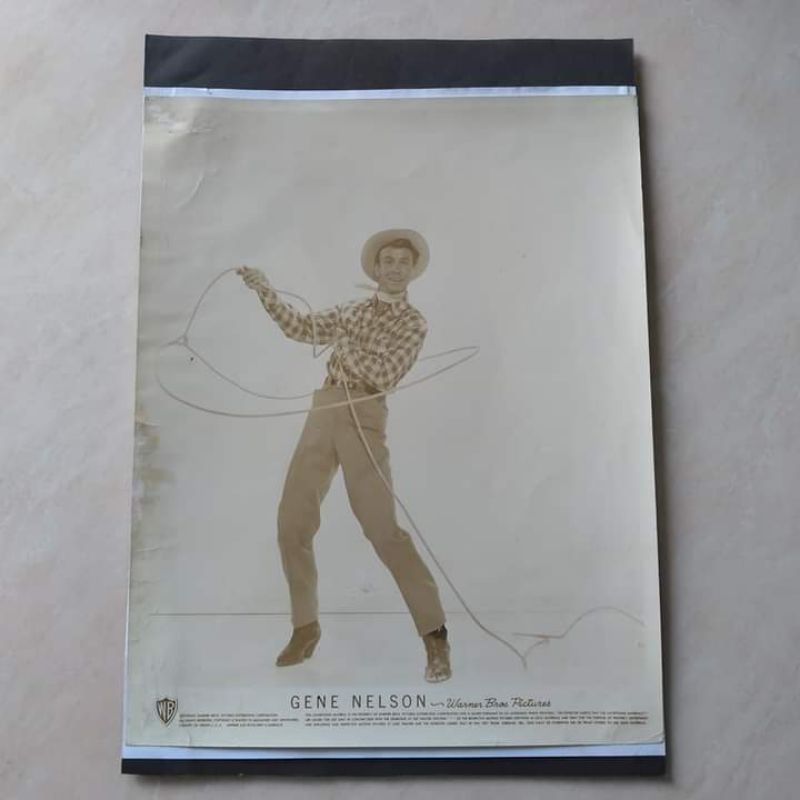 Jual Poster Foto Kuno Jadul Aktor Gene Nelson Warner Bross Tahun 1960 ...