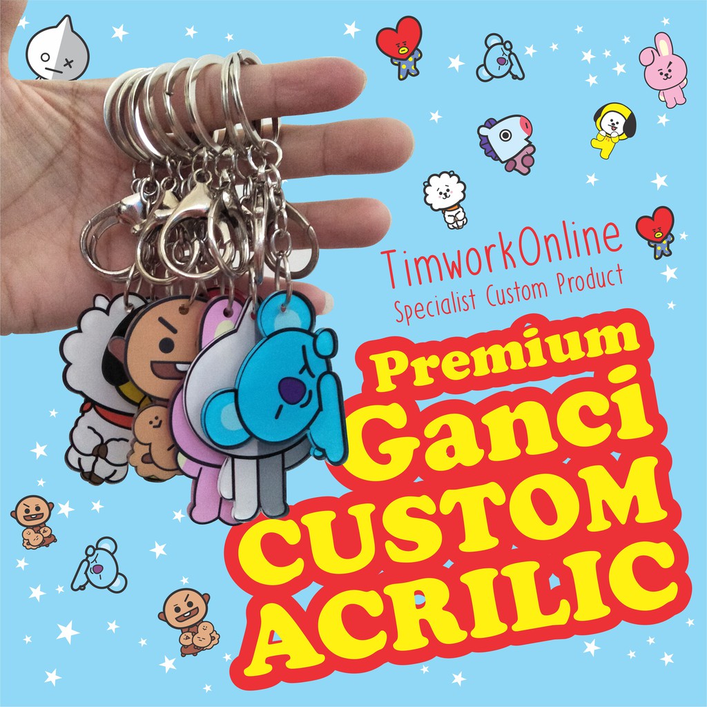 Jual GANCI PREMIUM CUSTOM I BT21 I AVENGERS I DLL | Shopee Indonesia