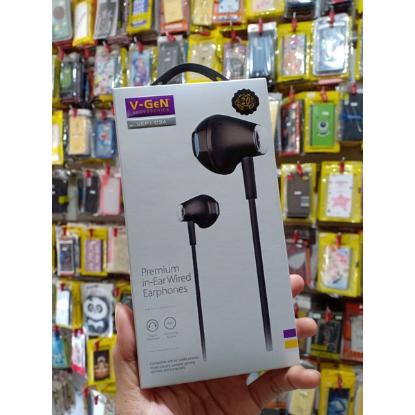 Jual Earphone V-Gen Headset V-Gen VEP1-02A Extra Bass | Shopee Indonesia