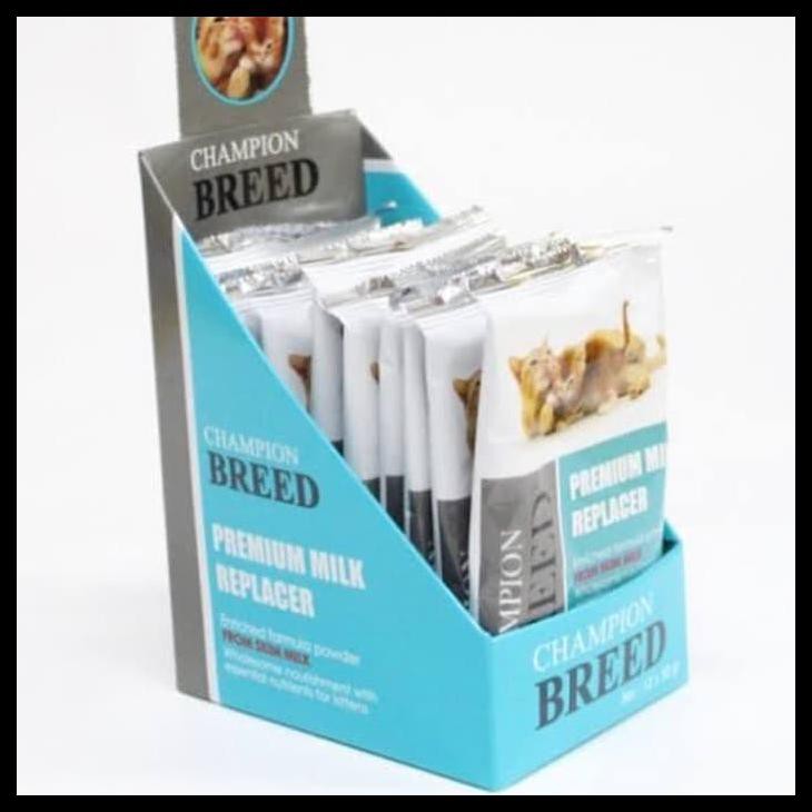 Jual Susu Kucing Champion Breed Milk Replacer Premium 1 Dus | Shopee ...