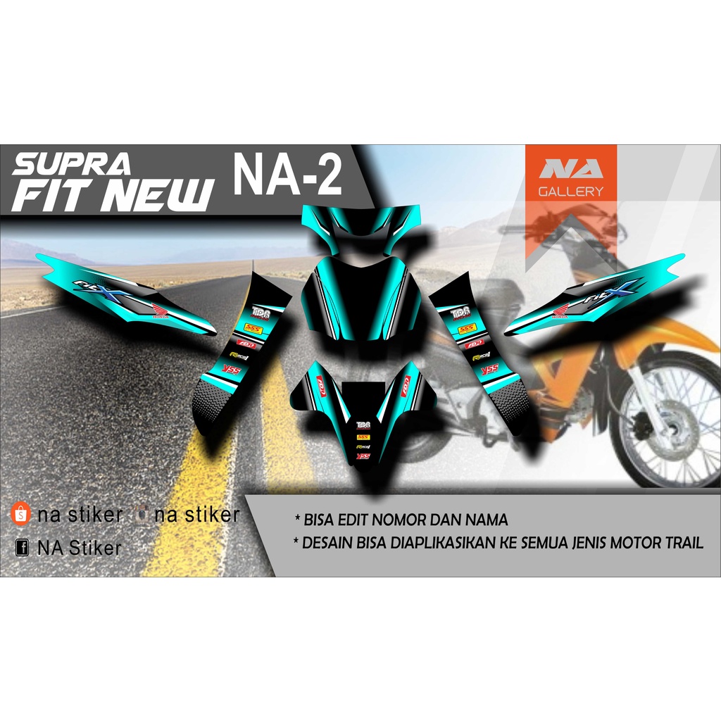 Jual STIKER SUPRA FIT X NEW DECAL SUPRA FIT X NEW FULLBODY MAKIN KECE ...