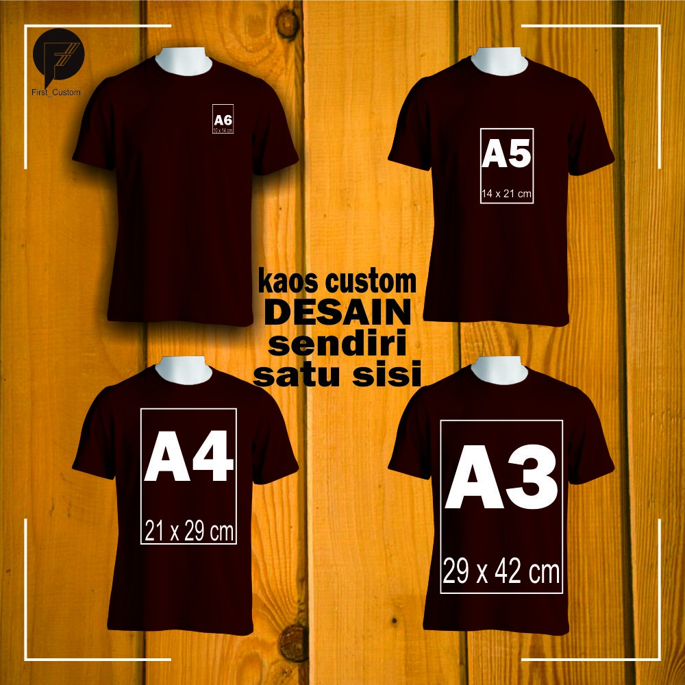 Jual set kaos sablon desain bebas satu warna | ukuran sablon A3/A4/A5 ... Jual set kaos sablon desain bebas satu warna | ukuran sablon A3/A4/A5 ...