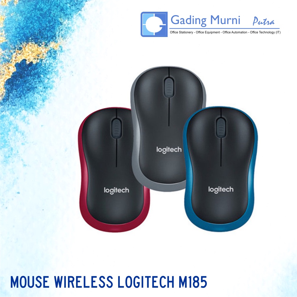 Jual Mouse Wireless tanpa Kabel Merk Logitech M185 | Shopee Indonesia