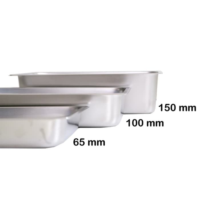 Jual Food pan prasmanan Stainless ukuran 1/3 tinggi 15CM / Wadah ...