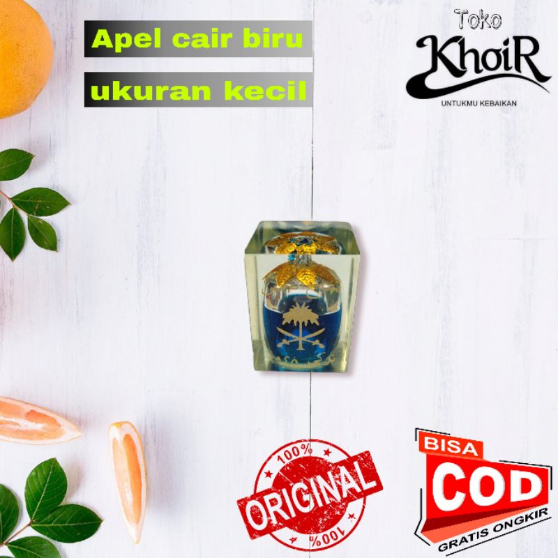 Jual minyak apel jin cair warna biru ukuran kecil bahan fiber press ...