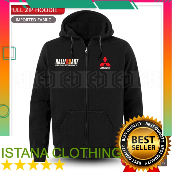Jual JAKET HOODIE ZIPPER / Zip Hoodie SABLON Mitsubishi Ralliart Turbo ...