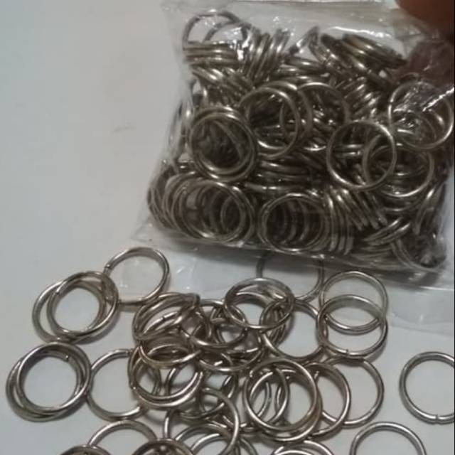 Jual Ring Medali Ring Mendali Silver 10mm x 10mm Nickel 1 Gross isi ...