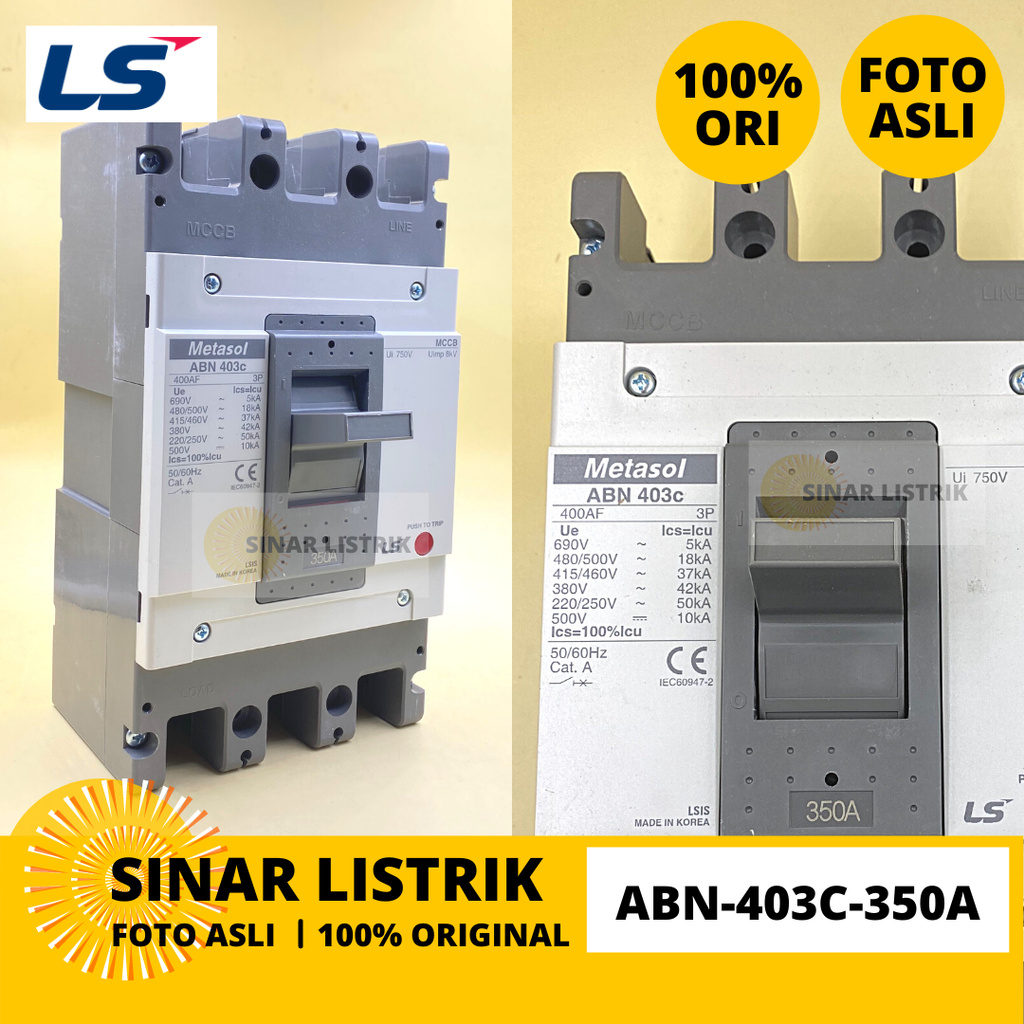 Jual LS MCCB NFB ABN-403C-350A ABN 403C 350A | Shopee Indonesia