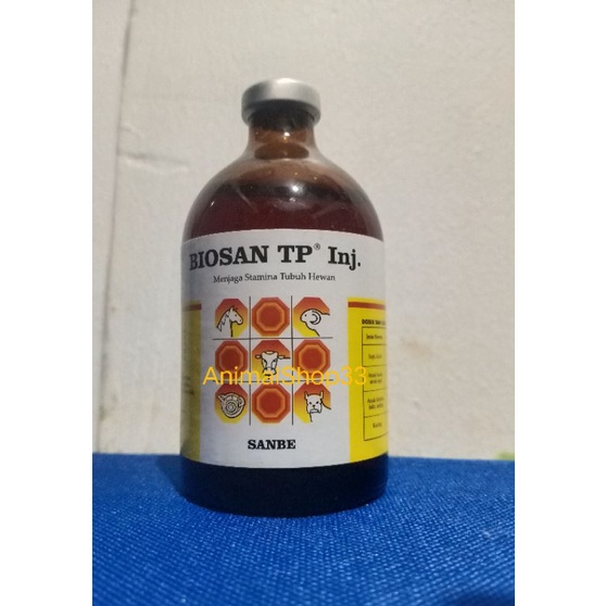 Jual BIOSAN TP Injeksi 100ml dan 50ml Vitamin Sapi Obat Hewan | Shopee ...