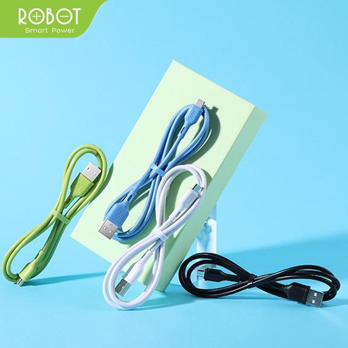 Jual KABEL DATA FAST CHARGING ROBOT RBM100 Micro Data Cable 2A 100CM ...