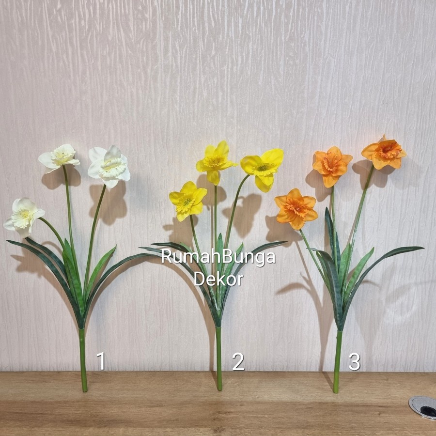 Jual Bunga Daffodil Artificial ( Ada 3 Warna ) | Shopee Indonesia