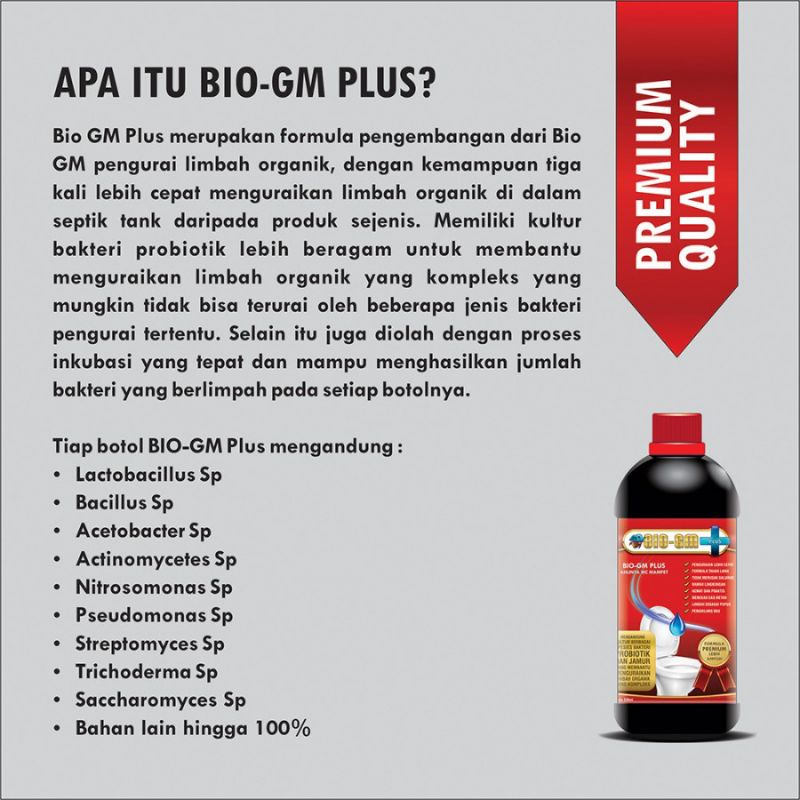 Jual BIO GM Plus - Solusi Kuras WC Tanpa Sedot | Shopee Indonesia