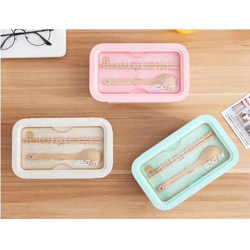 Jual LUNCH BOX DELICIOUS SET // KOTAK MAKAN JERAMI FREE SENDOK DAN ...