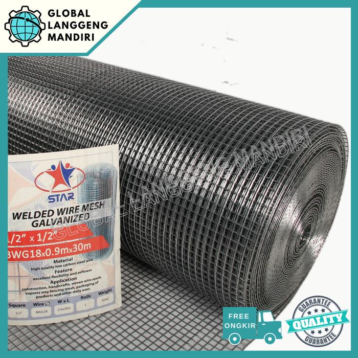 Jual Kawat Ram Galvanis 1/2"X1/2"X1.2Mmx0.9M /Kawat Loket 12Mm Bwg18 ...