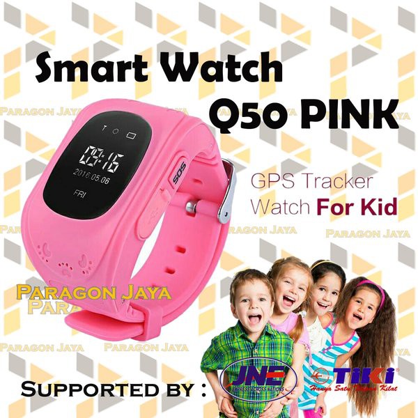 Jual Smartwatch Q50 / Q50 Smart Watch for Kids with GPS Sim Card - Pink ...